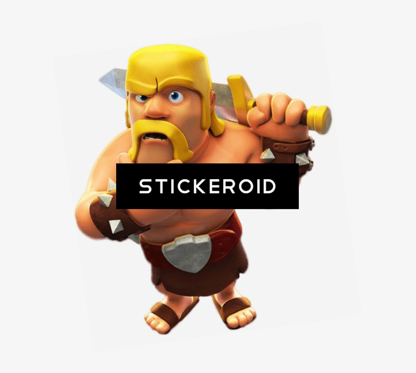 Clash Of Clans Barbarian Thinking - Clash Of Clans Transparent PNG ...