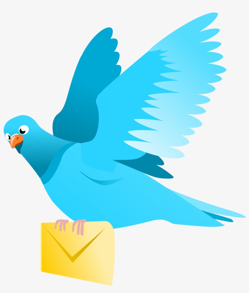 This Free Icons Png Design Of A Flying Pigeon Delivering Transparent ...