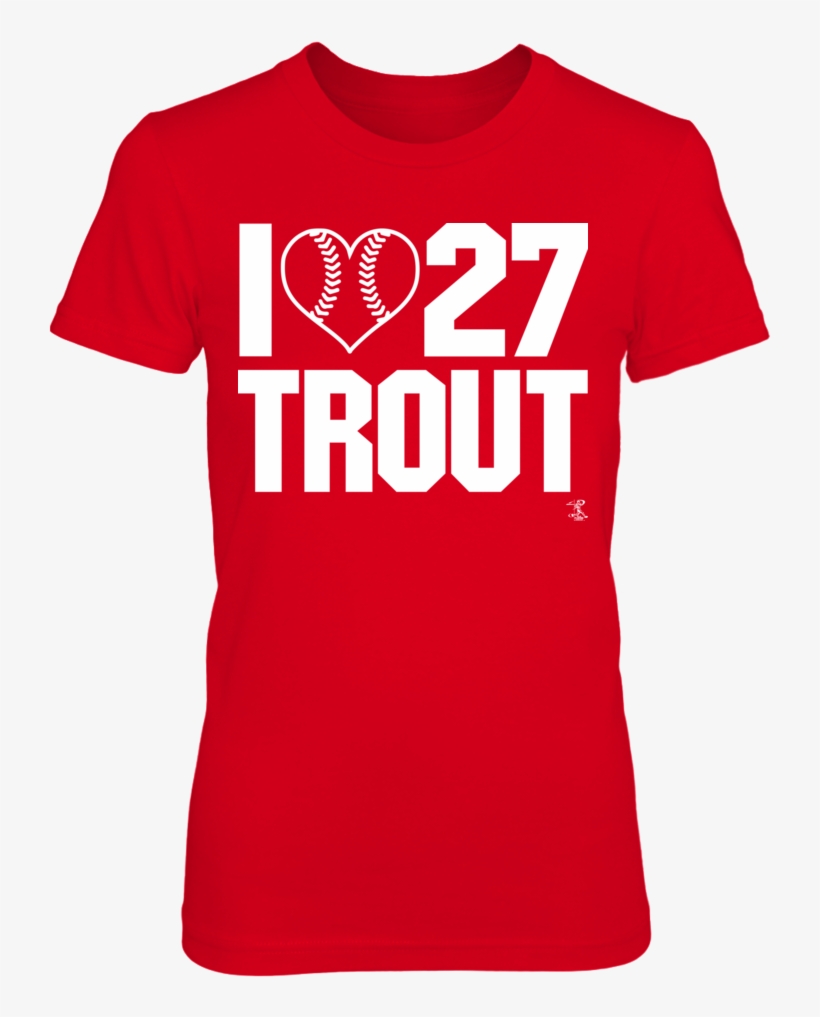 I Heart Number 27 Baseball Mike Trout T Shirt - Max Air T Shirt ...