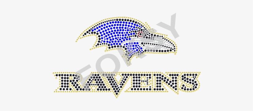 Baltimore Ravens Nfl Baseball Team Logo Iron On Rhinestone ...