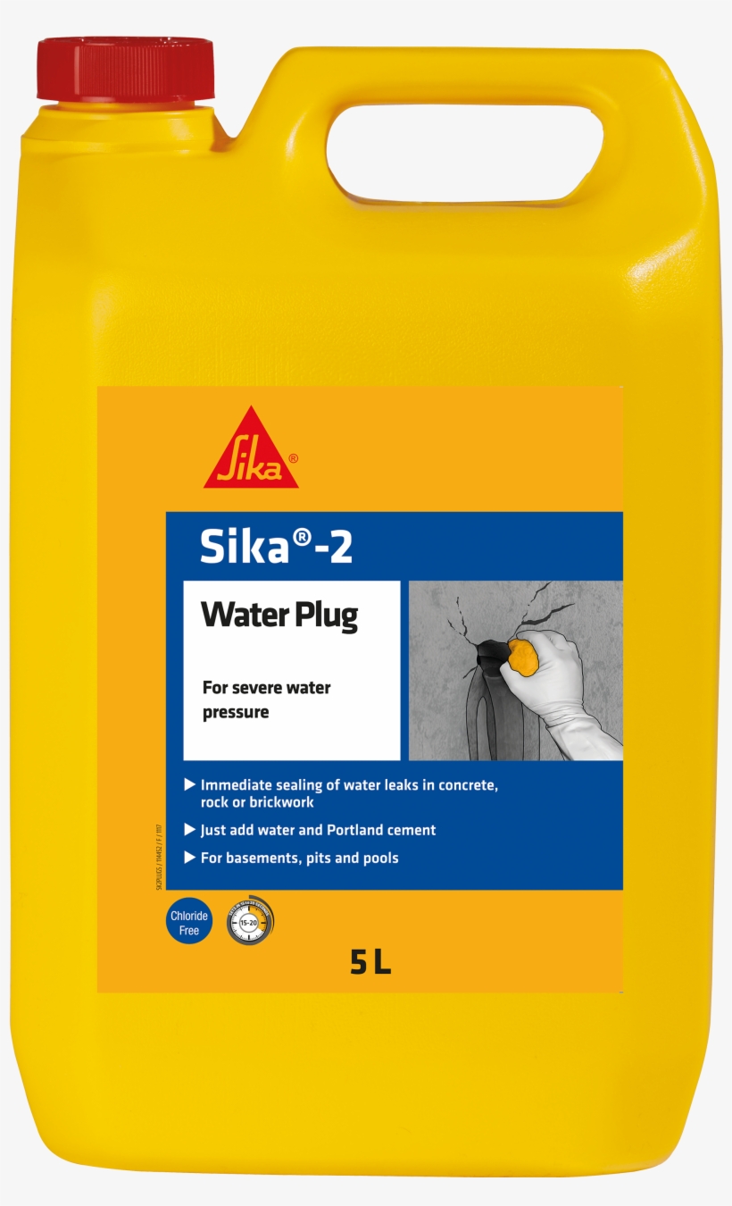 Sika 2 Water Plug - Water Insulation Sika Transparent PNG - 2072x3188 ...
