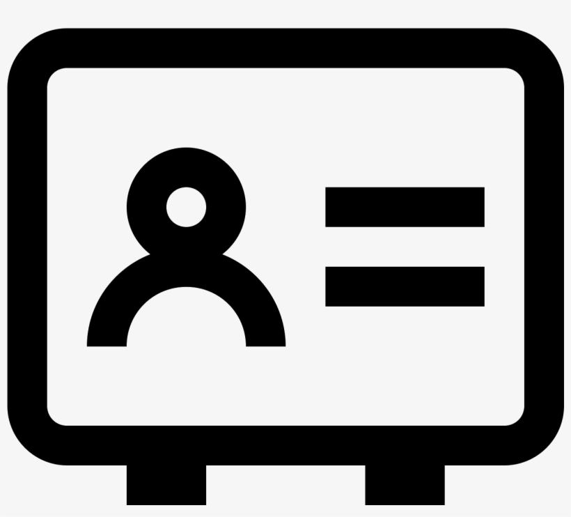 This Icon Represents A Contact Card - Icon Transparent PNG - 1600x1600 ...