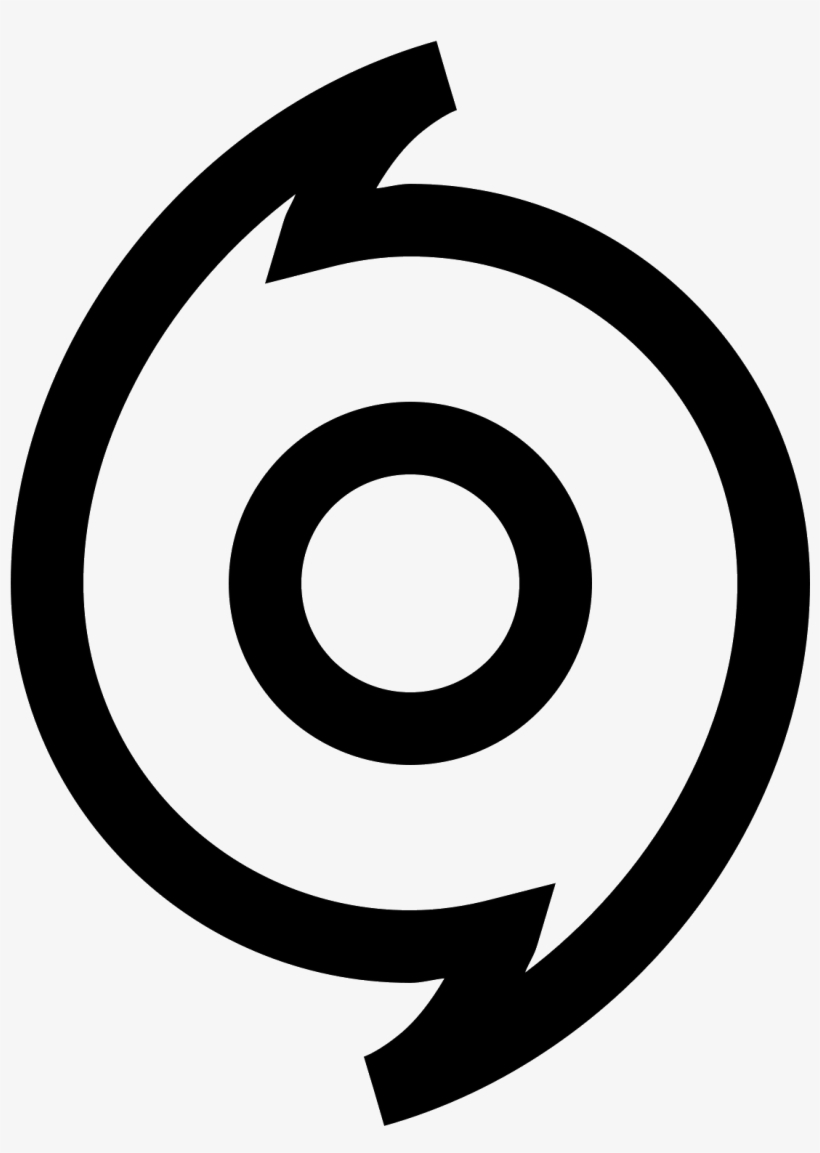 This Image Is A Logo Of A Circle That Has A Point On - Origin White ...