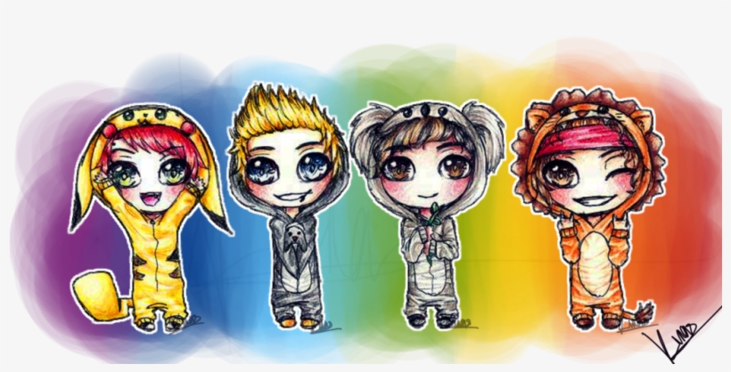 5sos Drawing - 5 Seconds Of Summer Kawaii Transparent PNG - 1024x493 ...