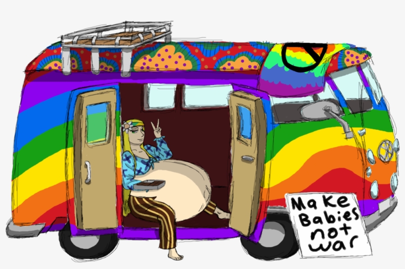 Mayternity Hippies By Oogies - Hippie Transparent PNG - 1024x685 - Free ...