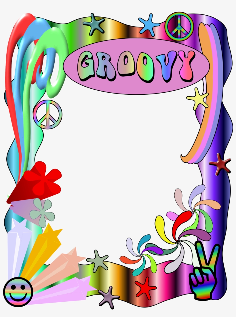 Psychedelic Peace Hippie Free Image On Pixabay - Hippie Photo Frame ...
