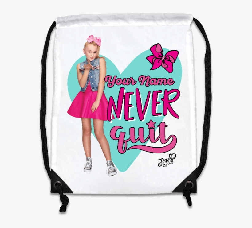 Jojo Siwa Personalised Gym Bag - Just Be You Transparent PNG - 683x683 ...