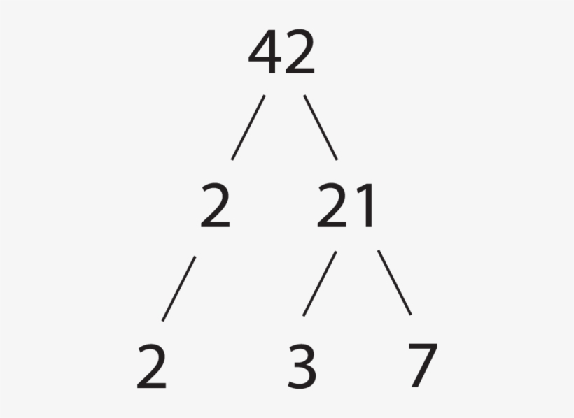 Factor Tree Of 42 - Prime Tree Transparent PNG - 550x599 - Free ...
