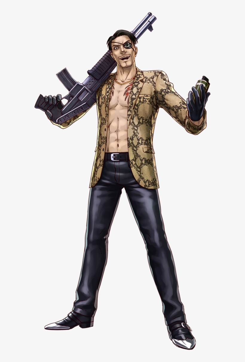 Pxz2-goro - Project X Zone Kiryu Transparent PNG - 591x1134 - Free ...