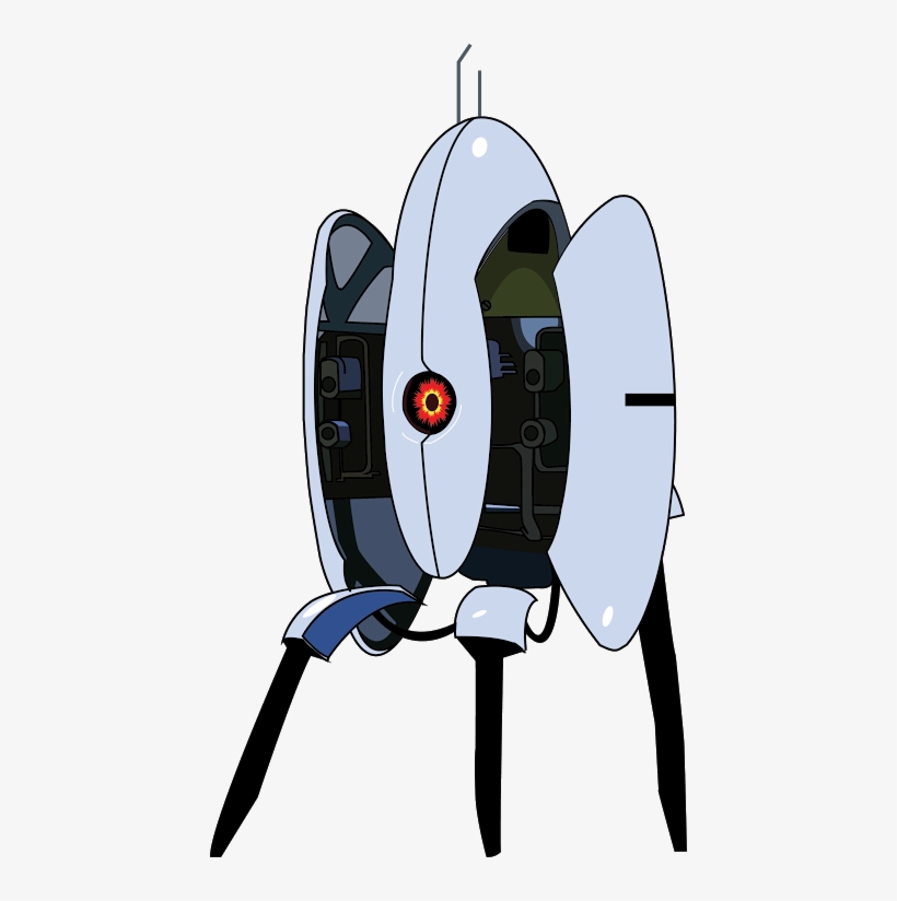 87kib, 436x744, Turret - Portal Game Png Turrets Transparent PNG ...