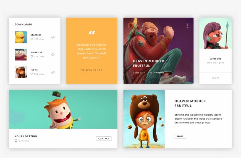 Vector Login Design Vector Library - Free Cartoon Websites Ui ...