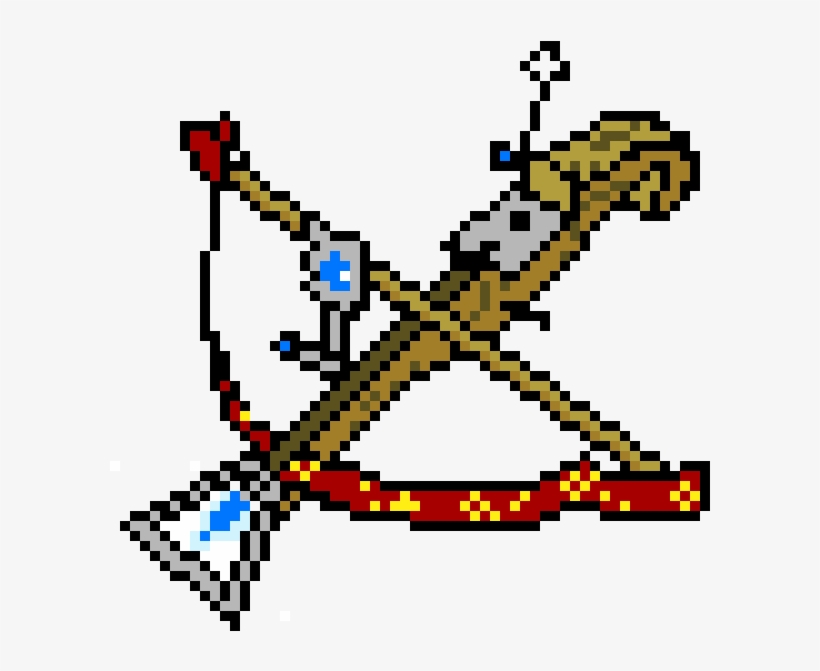 Crossbow - Pixel Art Transparent PNG - 810x770 - Free Download on NicePNG