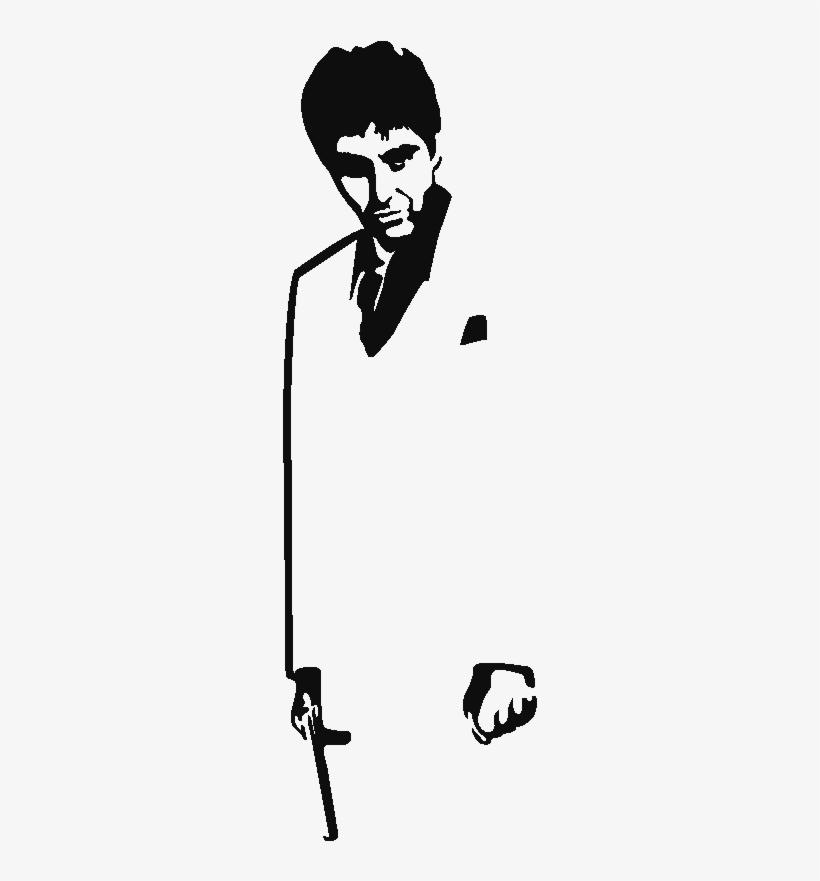 Scarface Sticker - Ambiance-sticker - Com - Scarface Poster Transparent ...