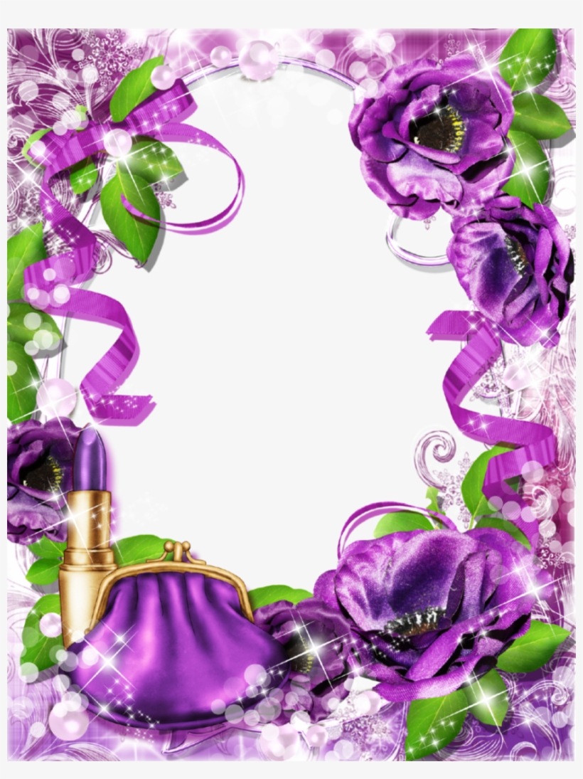 Frame For Purple Rose Clipart Purple Picture Frames - Picture Frame ...