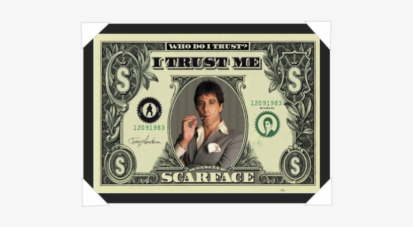 #18 - Scarface Dollar Poster Transparent PNG - 500x500 - Free Download ...