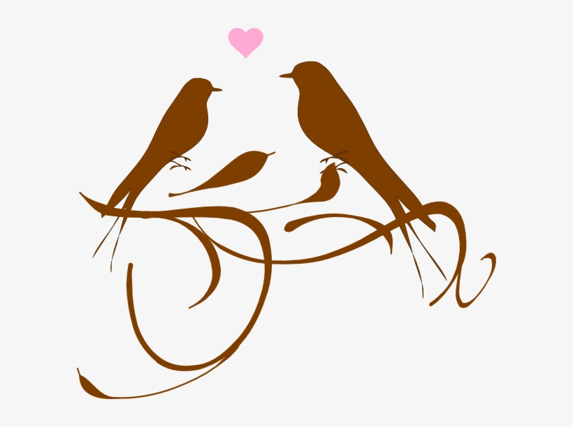 Love Birds Clip Art At Clker - Art Love Birds Png Transparent PNG ...