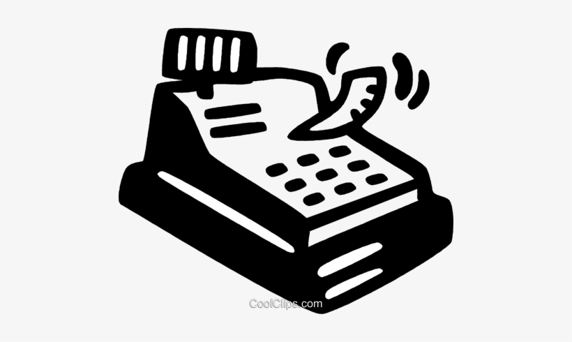 Cash Register Royalty Free Vector Clip Art Illustration - Cash Register ...