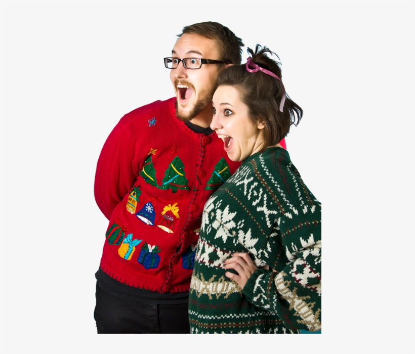 Christmas Nerds Group - Sweater Transparent PNG - 450x674 - Free ...