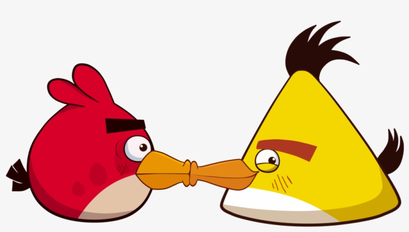 Friendly Bird Cliparts - Angry Birds Love Kiss Transparent PNG ...