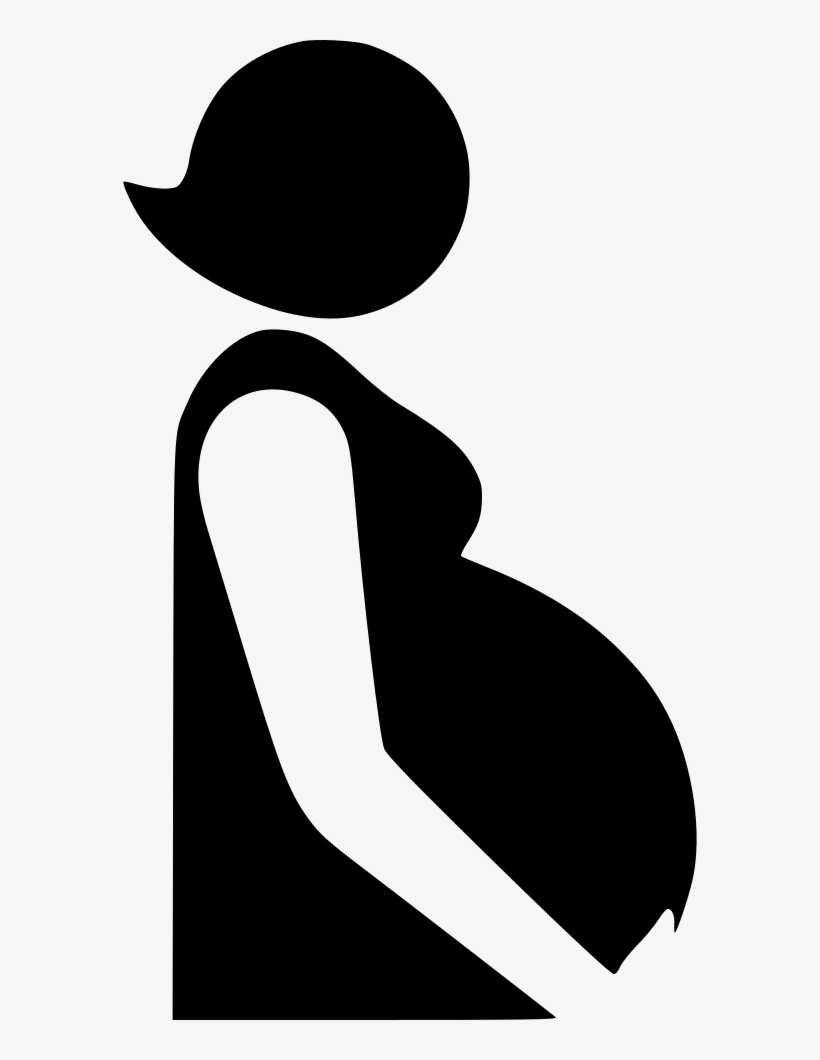 Pregnant Woman Solid - Clip Art Transparent PNG - 574x980 - Free ...
