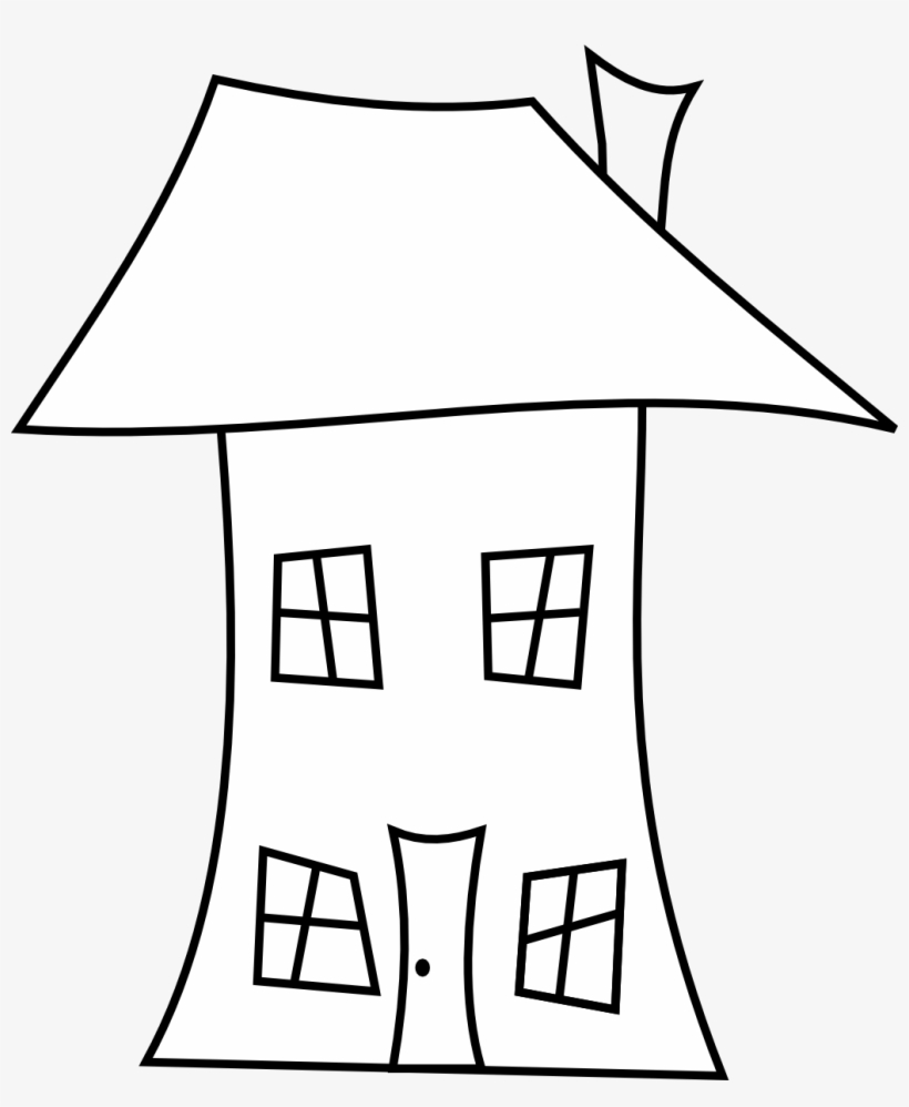 Line Drawing House Clipart Best Transparent PNG - 1033x1207 - Free ...