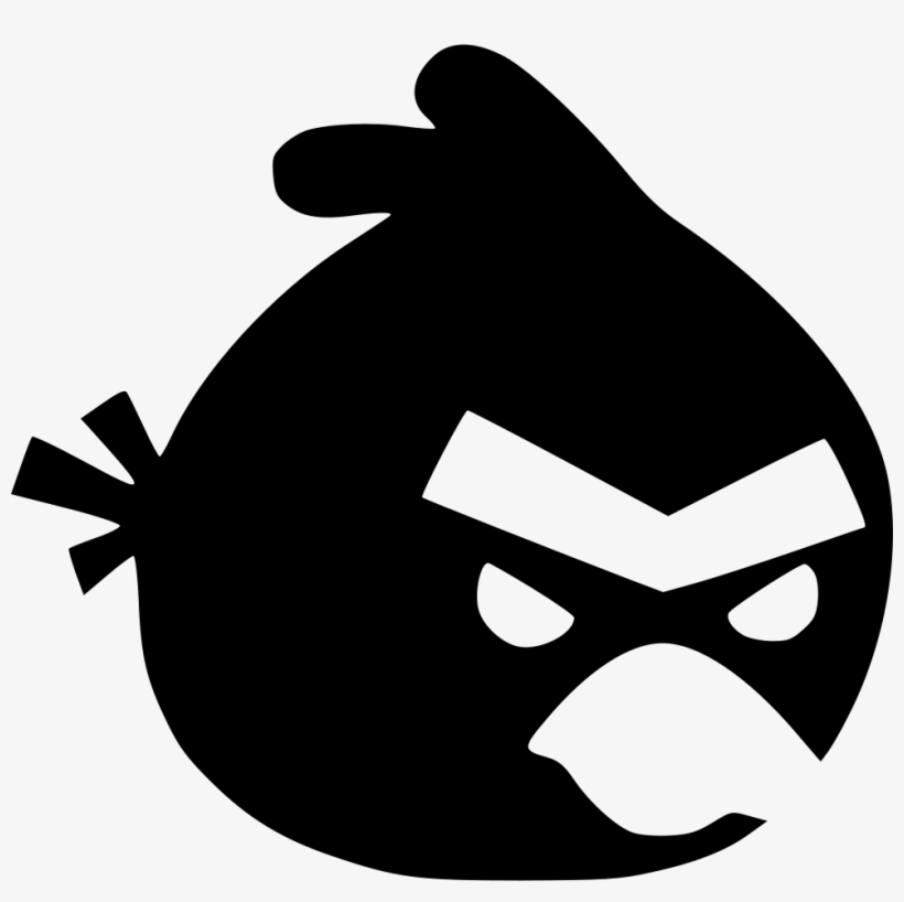 Angry Birds Vector Black And White