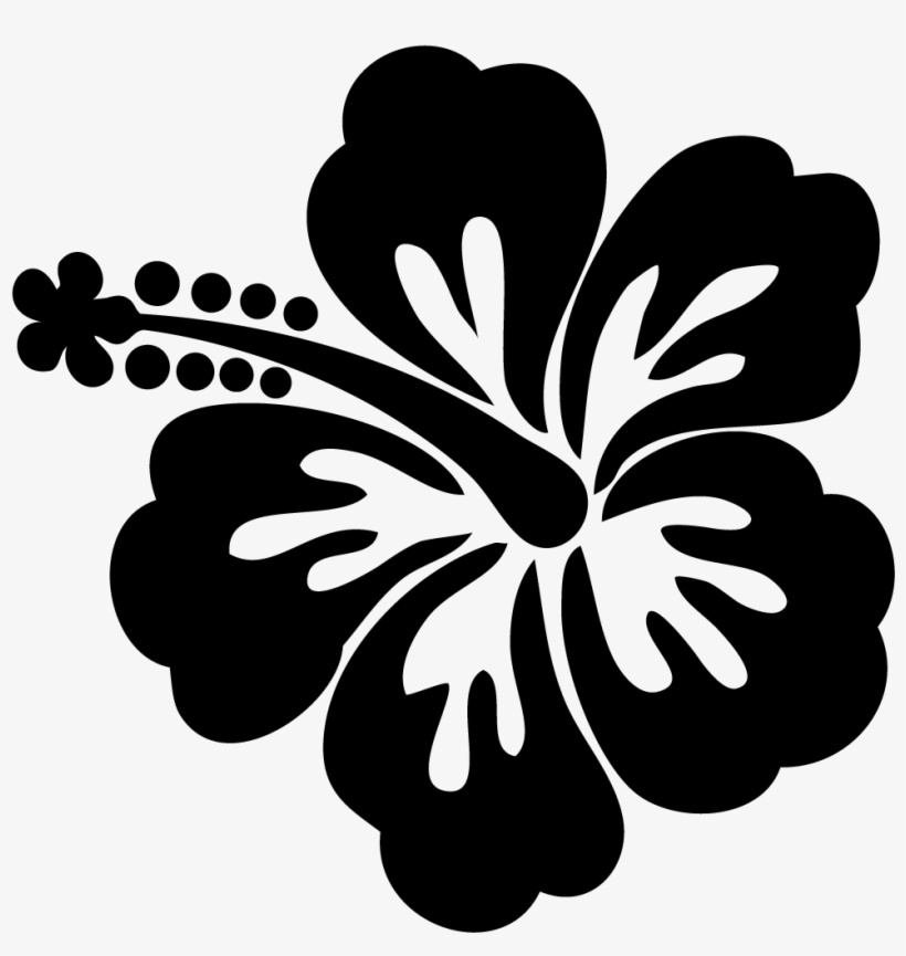 Hawaii Flower Hawaiian Flower Black And White Transparent PNG 
