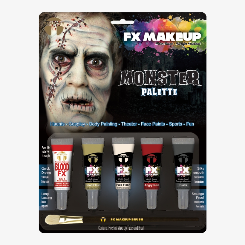 Monster Liquid Makeup Kit - Fx Makeup Zombie Transparent PNG - 757x757 ...