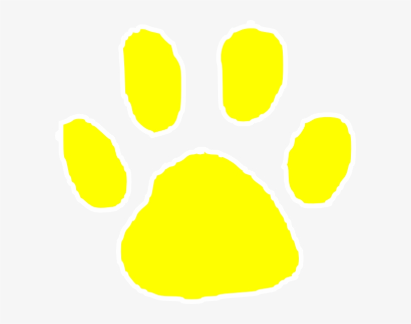 Black And Yellow Paw Print Transparent PNG - 600x567 - Free Download on ...