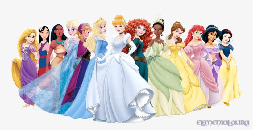 13 Official Disney Princesses - Disney Princesses With Anna And Elsa ...
