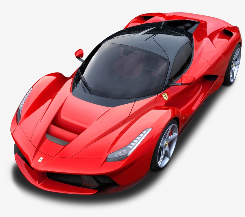 Top View Of Ferrari Laferrari Car Png Image Transparent PNG - 1900x1498 ...