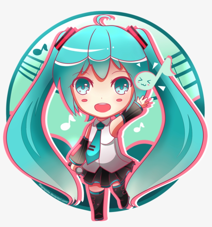 Miku Hatsune Chibi Singing
