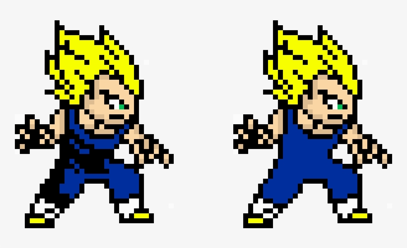 Vegeta Sprites - Minecraft Vegeta Pixel Art Transparent PNG - 840x510 ...