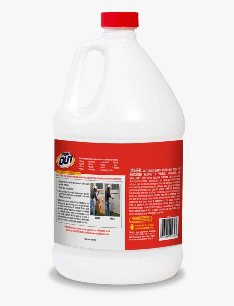 Iron Out Outdoor Rust Stain Remover For Concrete & - Siding Transparent ...