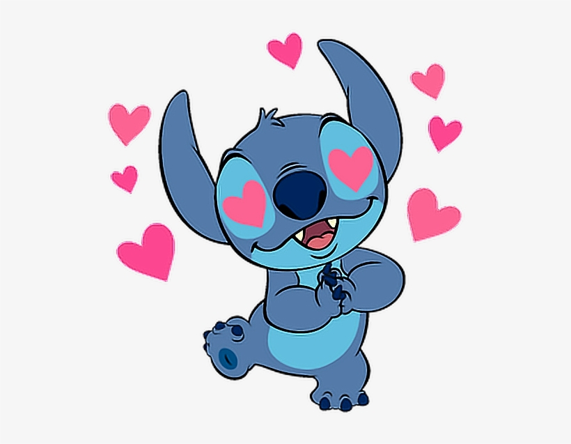 Stich Lilo&stich Lilo And Stitch Kawaii Cute Heart Transparent PNG ...