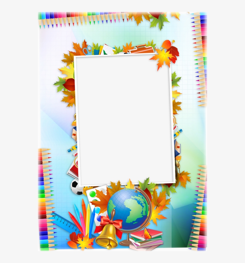 Crayon Border Png For Kids - Cadre Png Ecole Transparent PNG - 566x800 ...