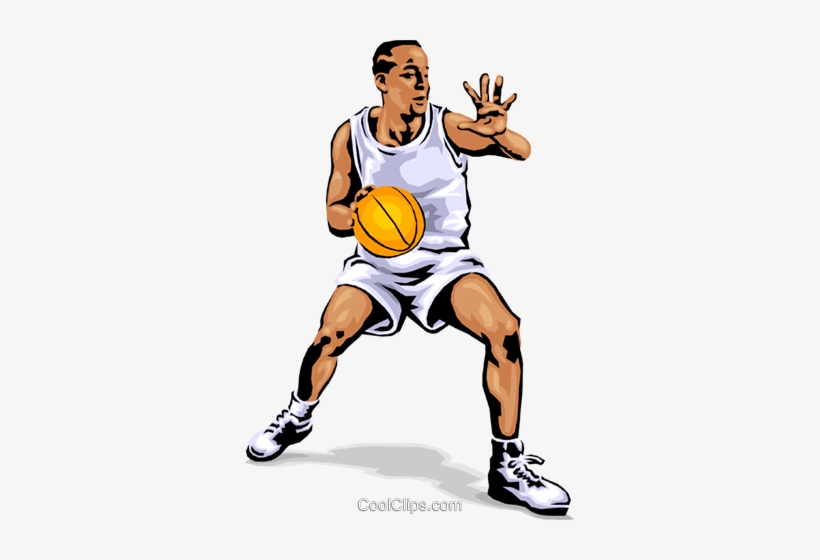 Basketball Player Dribbling Ball Royalty Free Vector - Jogador De ...