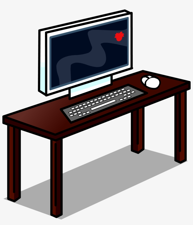 Computer Desk Sprite 011 - Desk Computer Png Transparent PNG ...
