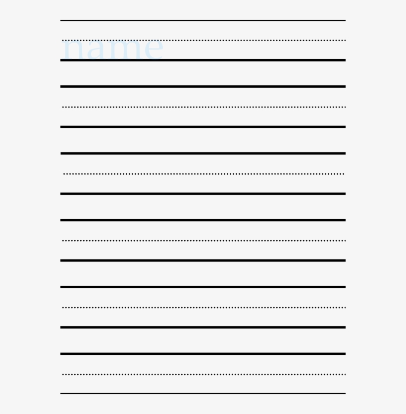 Number Names Worksheets Kinder Writing Paper Dotted Line Writing