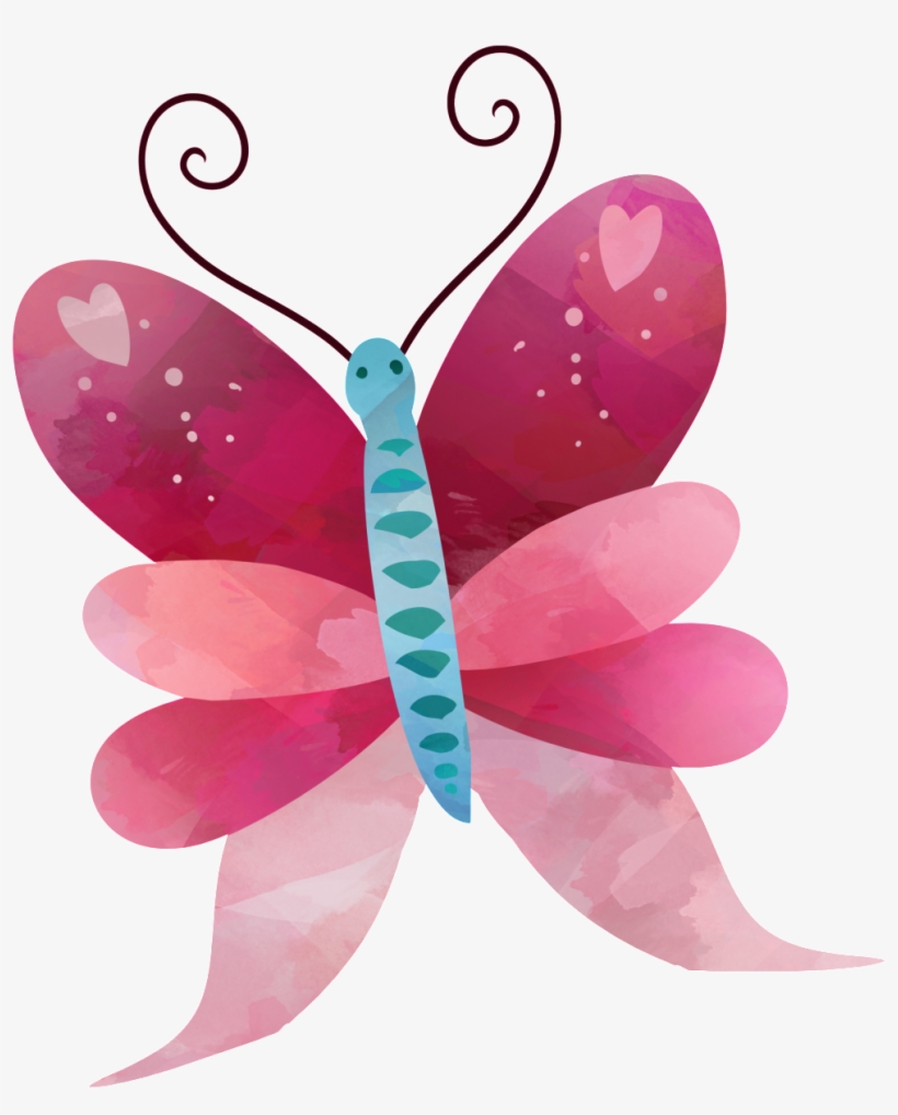 Hermosa Mariposa Acuarela Cartoon Png - Love Butterfly Beach Towel ...