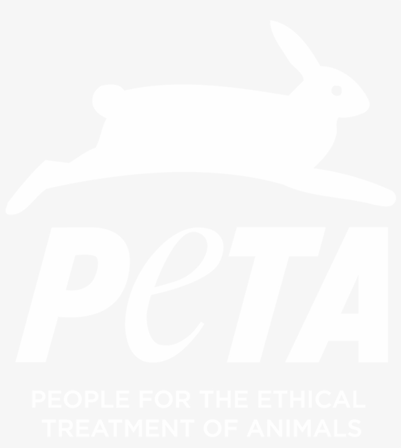 Peta Tagline Bunny Large-01 White - Wordpress Logo White Png ...