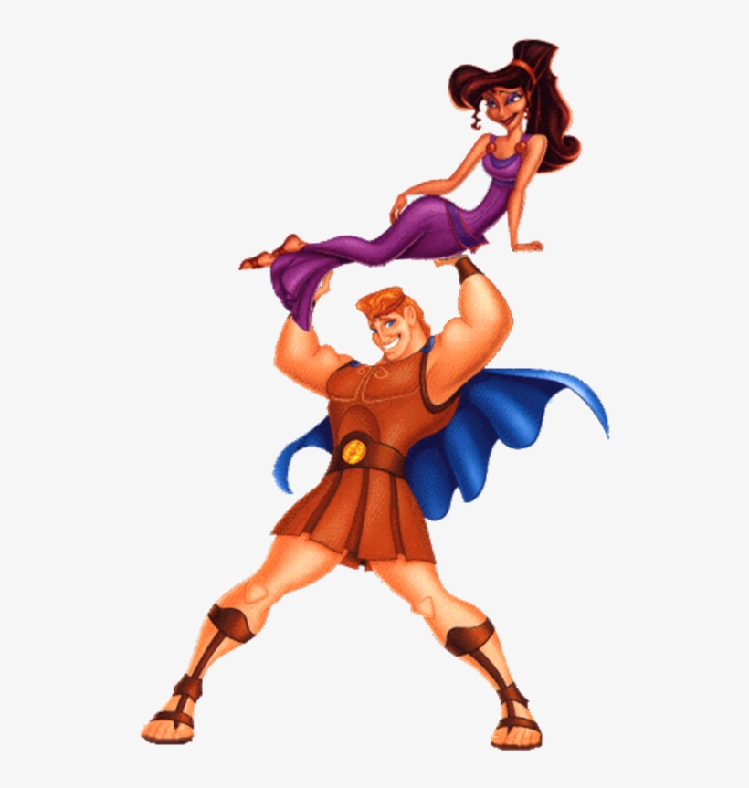 Hercules Carrying Megara - Disney Hercules Holding Up Transparent PNG ...