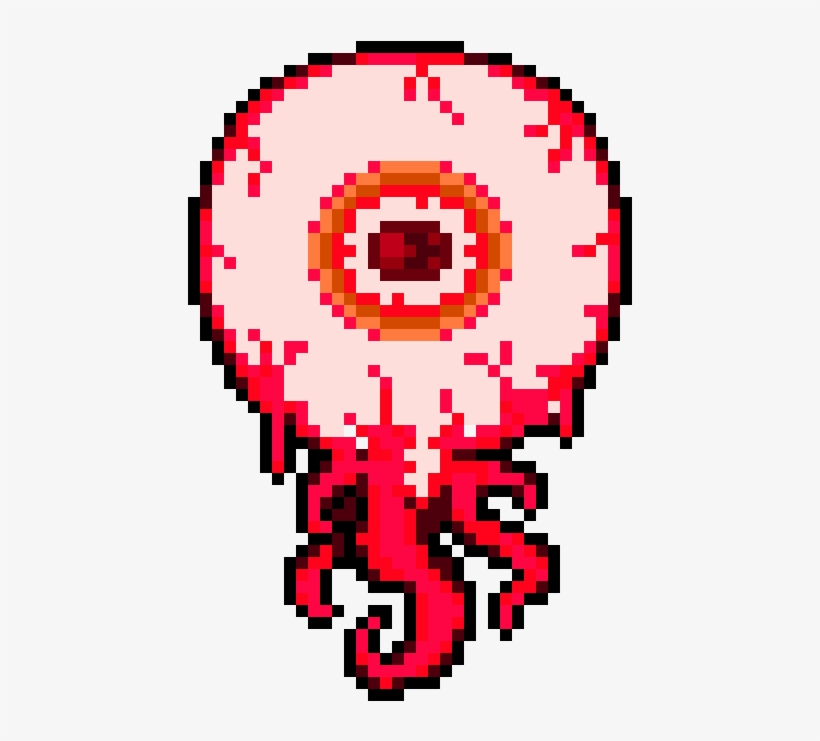 Fight - Terraria Moon Lord Eye Sprite Transparent PNG - 615x751 - Free ...