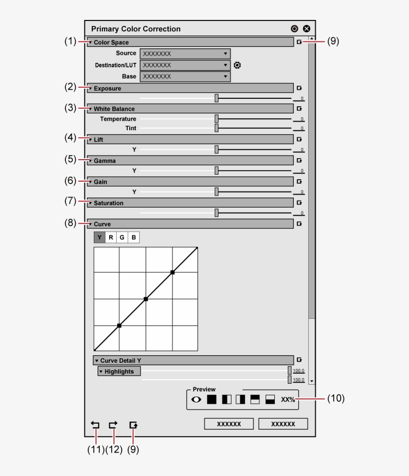 [primary Color Correction] Dialog Box - Diagram Transparent PNG ...