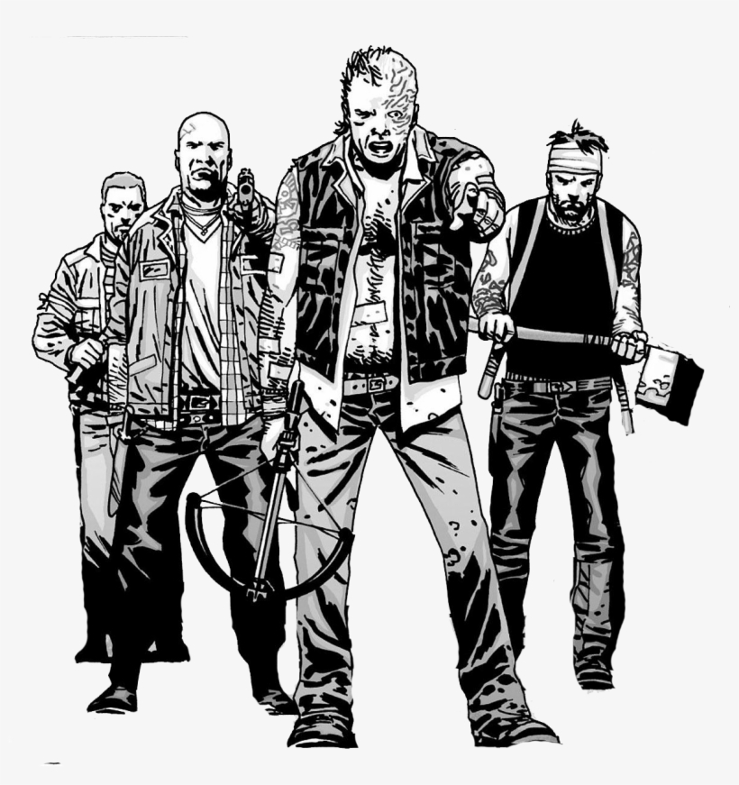 Walking Dead Comic Png - Daryl Walking Dead Comic Transparent PNG ...