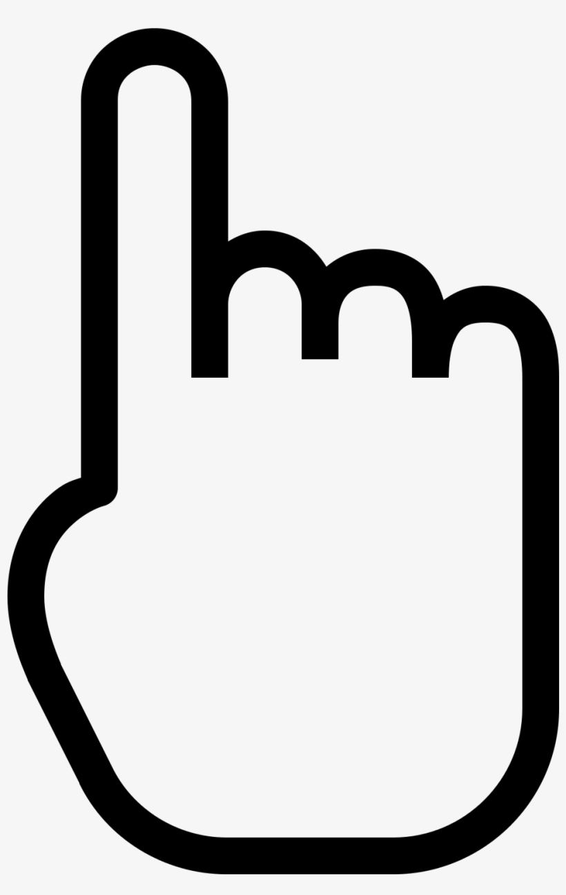One Finger Icon Free Png - Fingers White And Black Transparent PNG ...