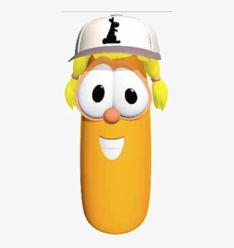 Delivery Girl - Veggie Tales Laura Carrot Transparent PNG - 388x790 ...