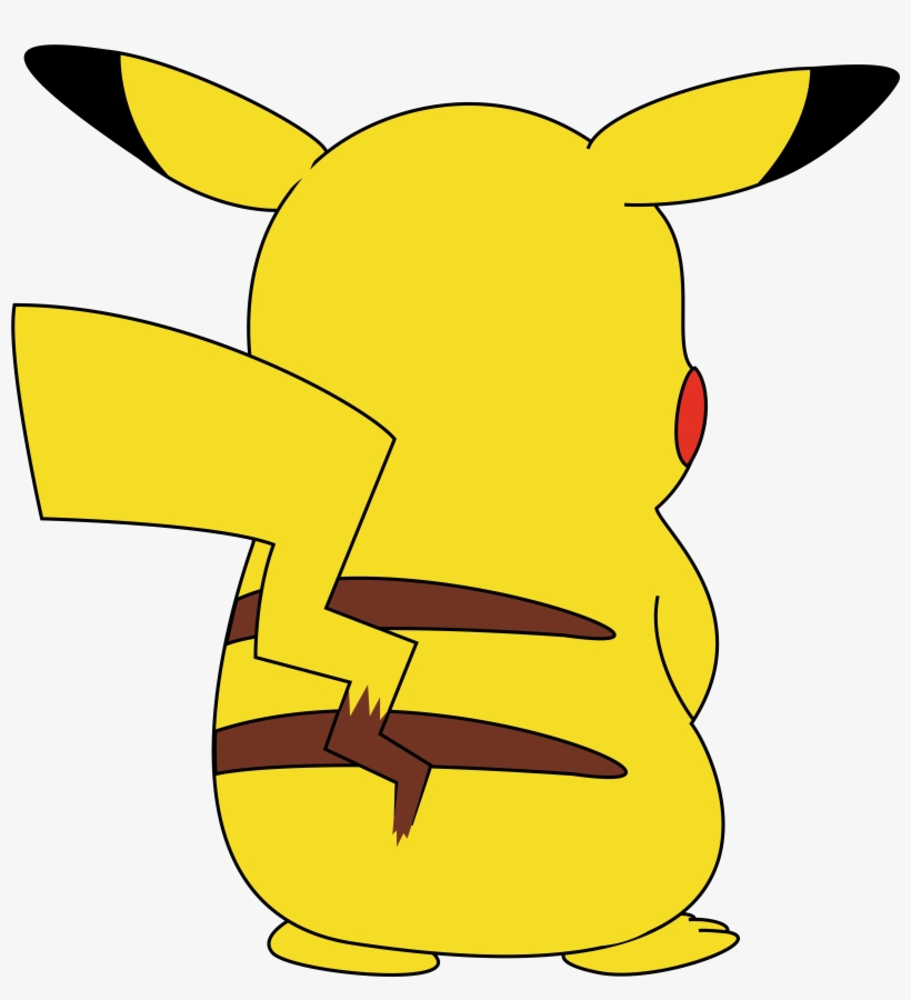 Pikachu's Back Shirt By Amayaxsin - Pikachu Back Transparent PNG ...