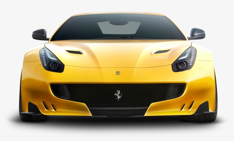 Download Yellow Ferrari F12tdf Car Front Png Image - Ferrari F12 Tdf ...