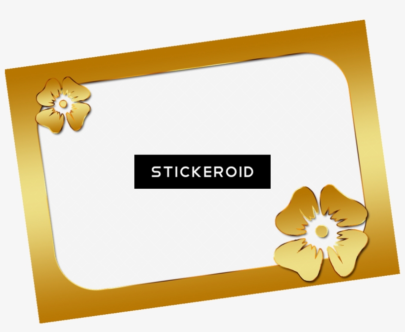 Flower Gold Borders And Frames